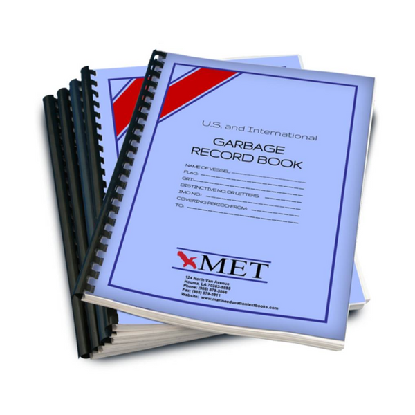 Garbage Record Book MET BK-326-1 2018 – Pilothouse Charts