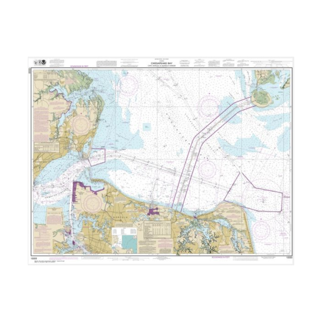 NOS 12222 OGF Cape Charles to Norfolk Harbor – Pilothouse Charts