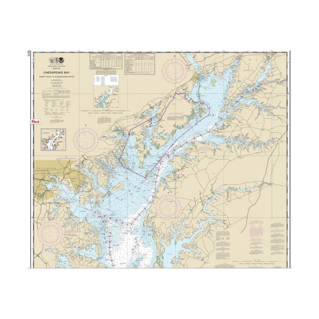 NOS 12273 OGF Sandy Point to Susquehanna River – Pilothouse Charts